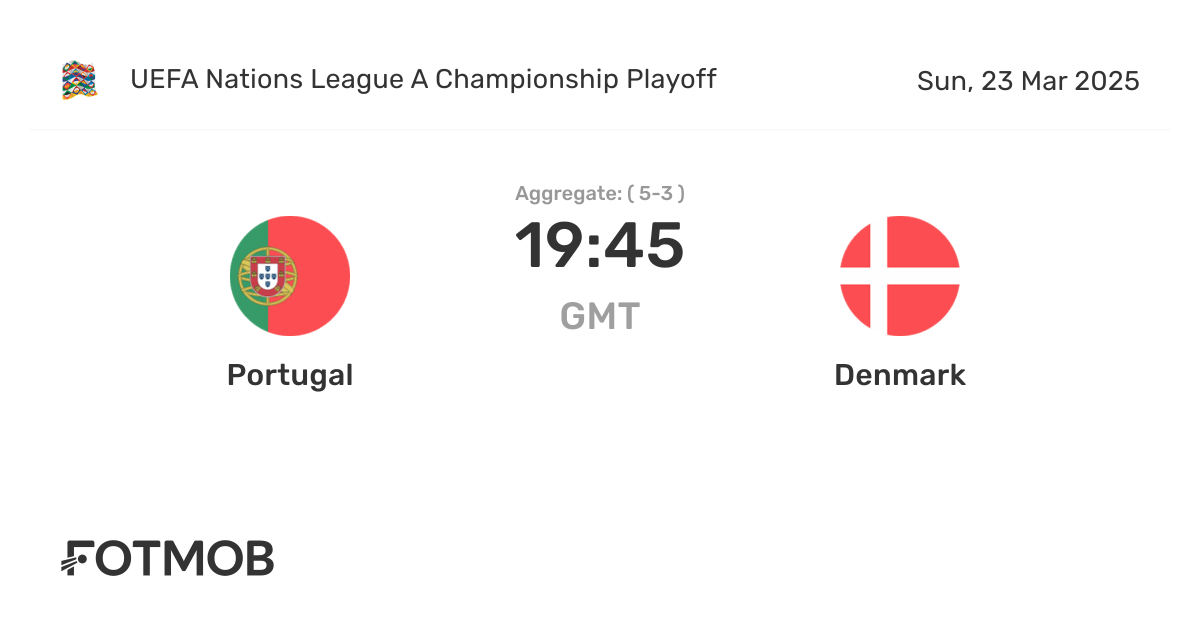 Portugal vs Danmark - live score, forventede startopstillinger og H2H ...