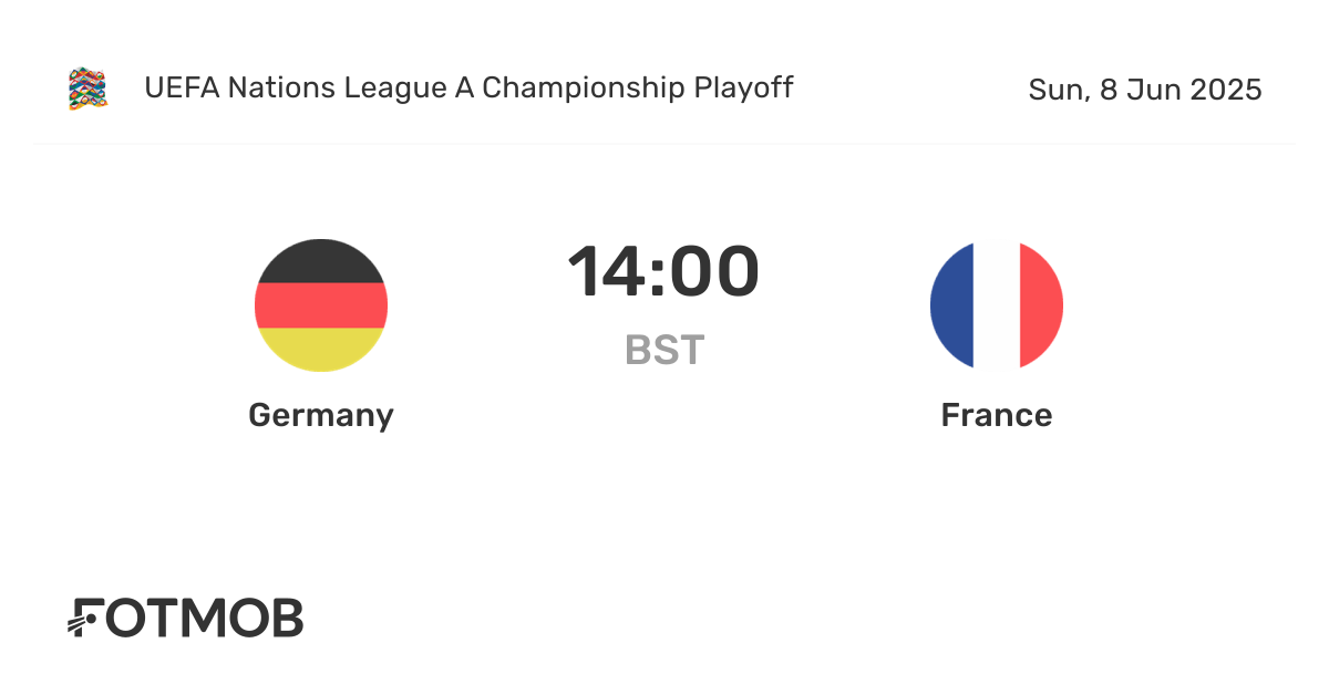 Germany vs France - live score, predicted lineups and H2H stats