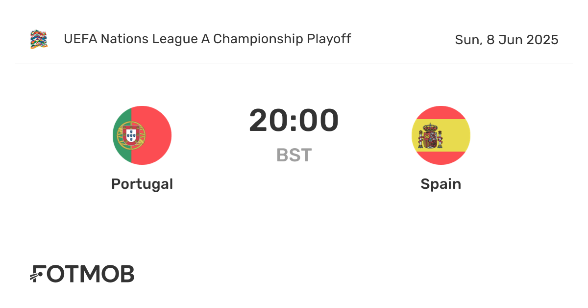 Portugal vs Spain - live score, predicted lineups and H2H stats
