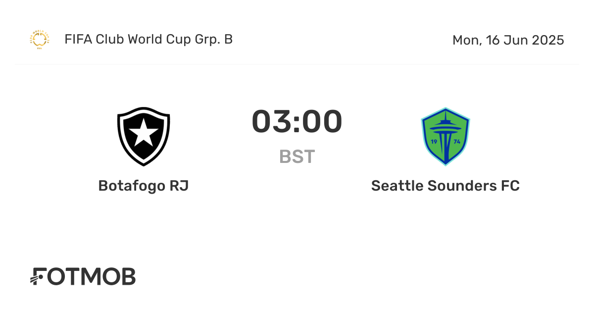 Botafogo RJ vs Seattle Sounders FC - live score, predicted lineups and ...