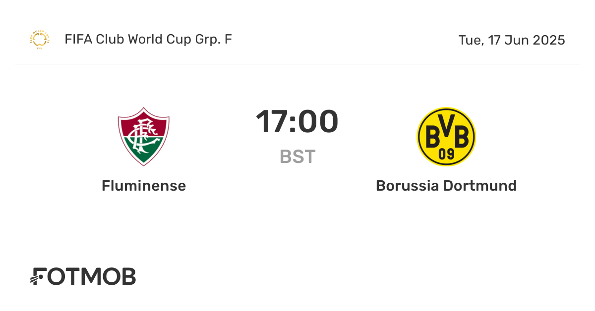 Fluminense vs Borussia Dortmund - live score, predicted lineups and H2H ...