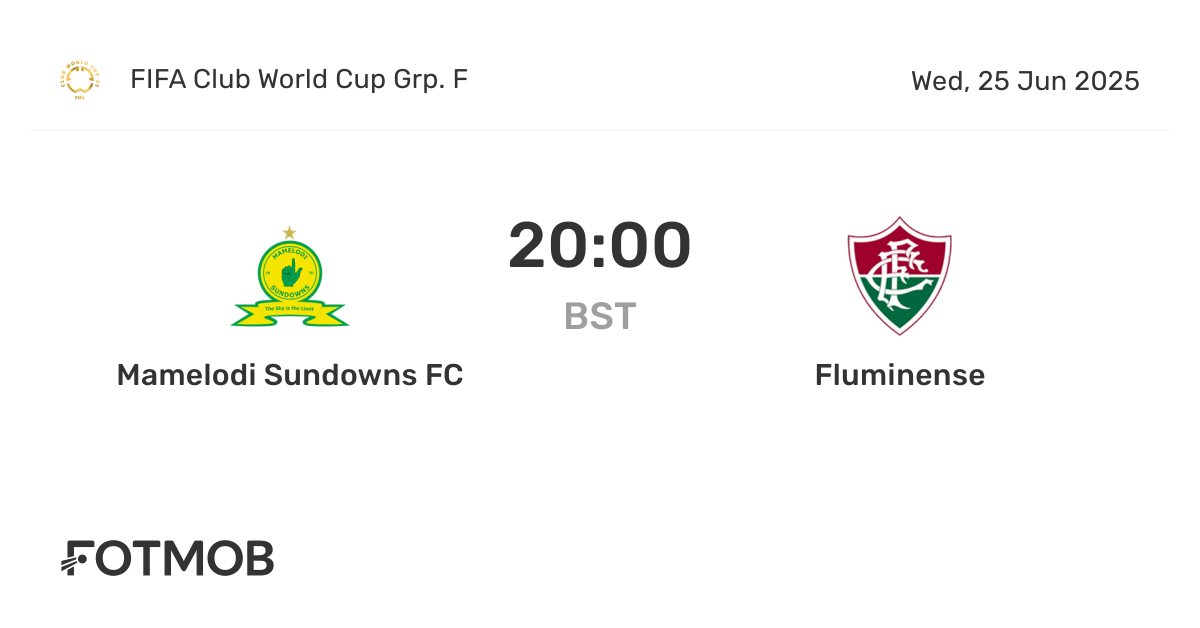 Mamelodi Sundowns FC vs Fluminense - live score, predicted lineups and ...