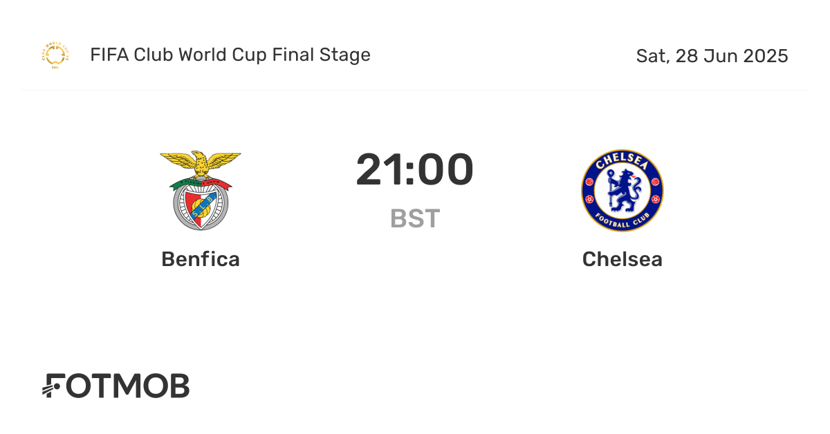 Benfica vs Chelsea - resultado ao vivo, equipas iniciais prováveis e ...