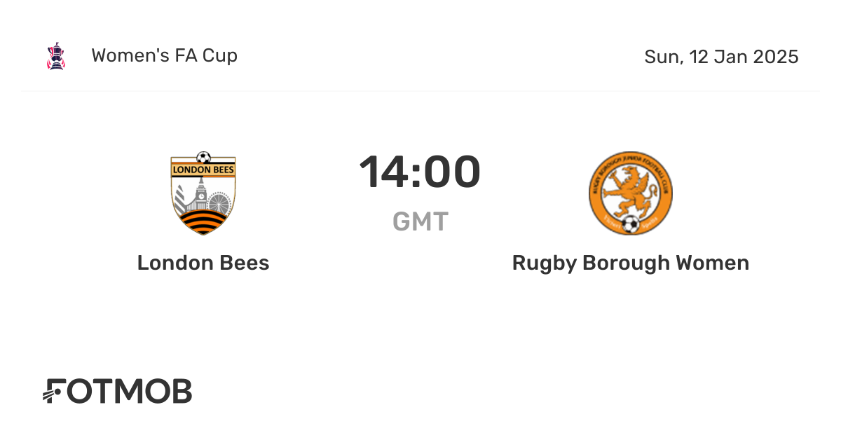 London Bees vs Rugby Borough Women - live score, predicted lineups and ...