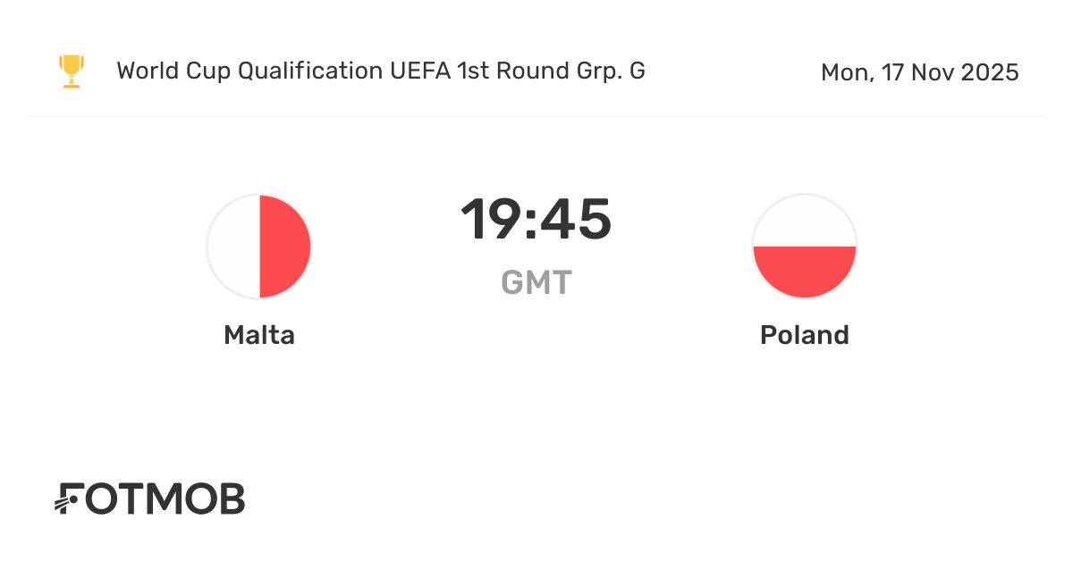 Malta vs Poland - live score, predicted lineups and H2H stats