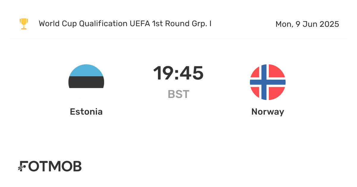 Estonia vs Noruega - marcador en vivo, alineaciones previstas y ...