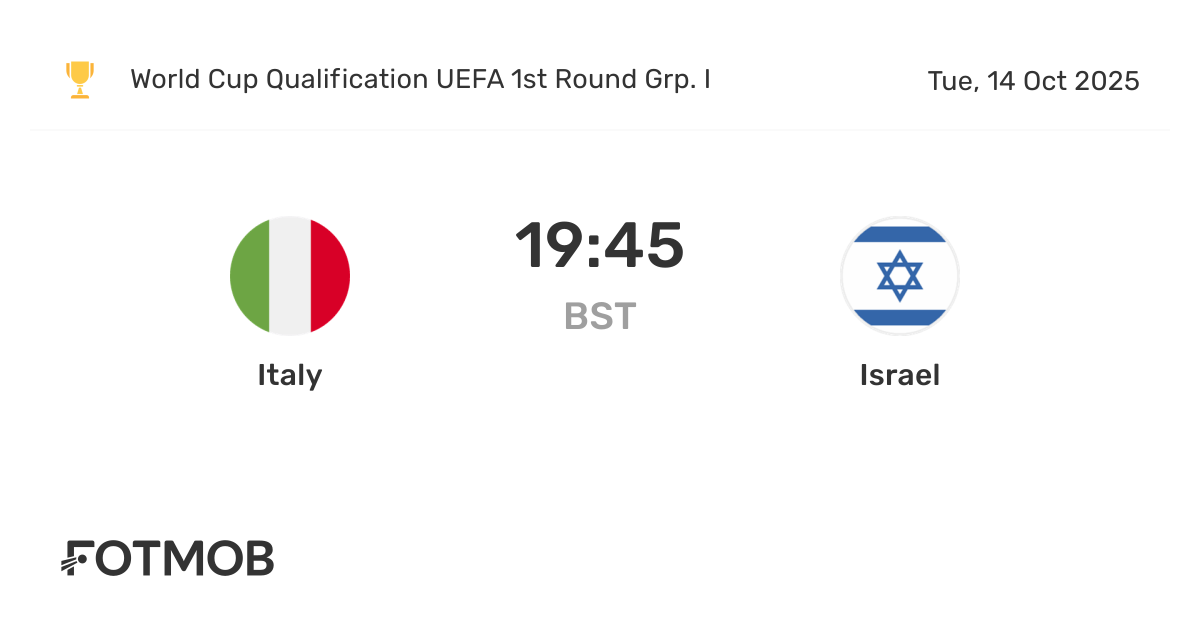 Italy vs Israel - live score, predicted lineups and H2H stats
