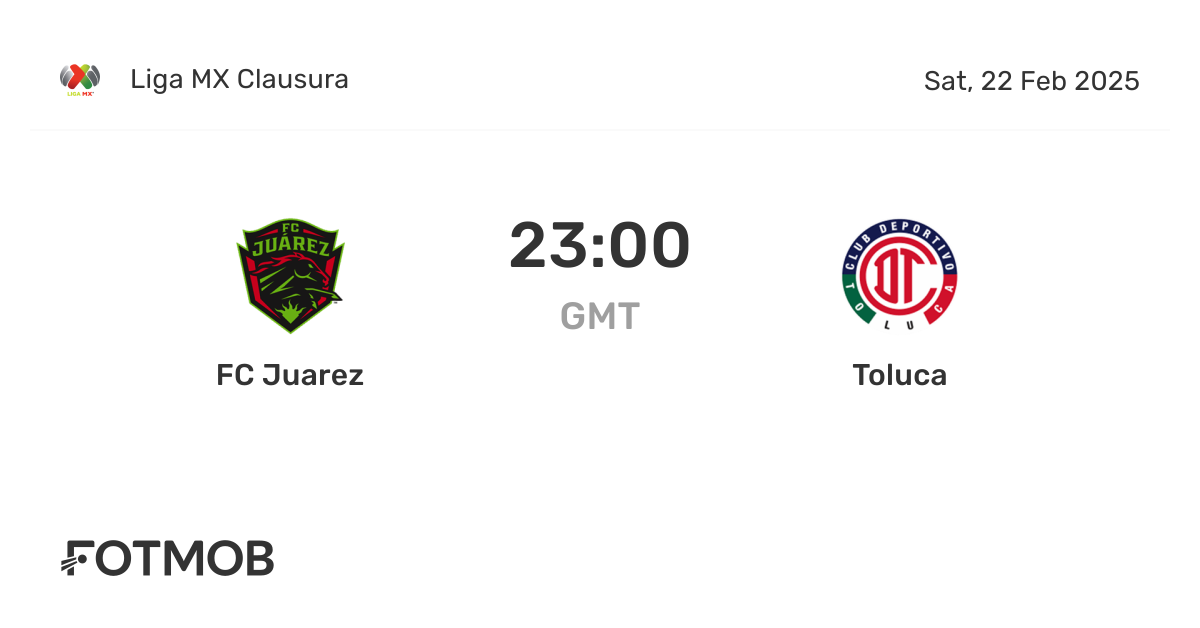 FC Juarez vs Toluca - live score, predicted lineups and H2H stats