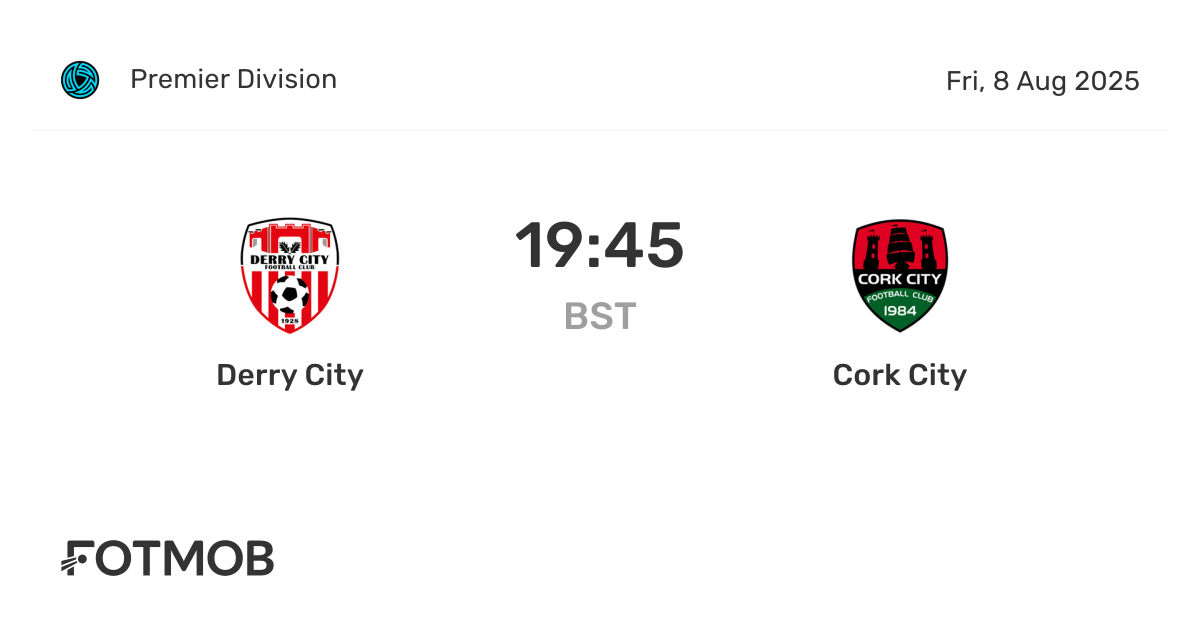 Derry City tegen Cork City - live score, voorspelde opstellingen en H2H ...
