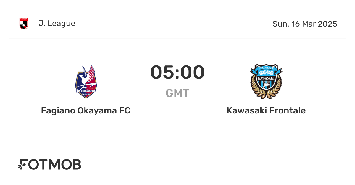 Fagiano Okayama FC vs Kawasaki Frontale - ライブスコア、予想されるラインナップ、対戦成績