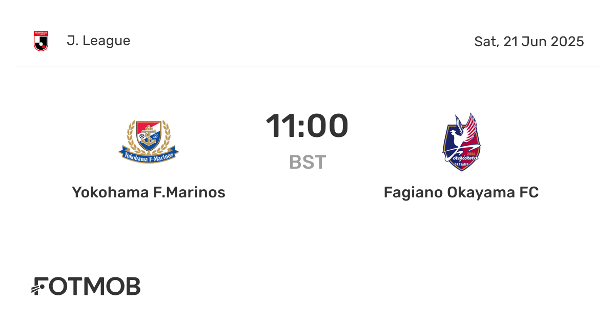 Yokohama F.Marinos vs Fagiano Okayama FC - live score, predicted lineups and H2H stats