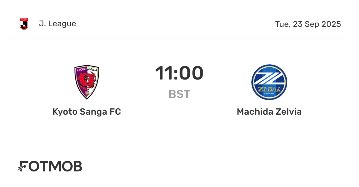 Kyoto Sanga FC vs Machida Zelvia - live score, predicted lineups and ...