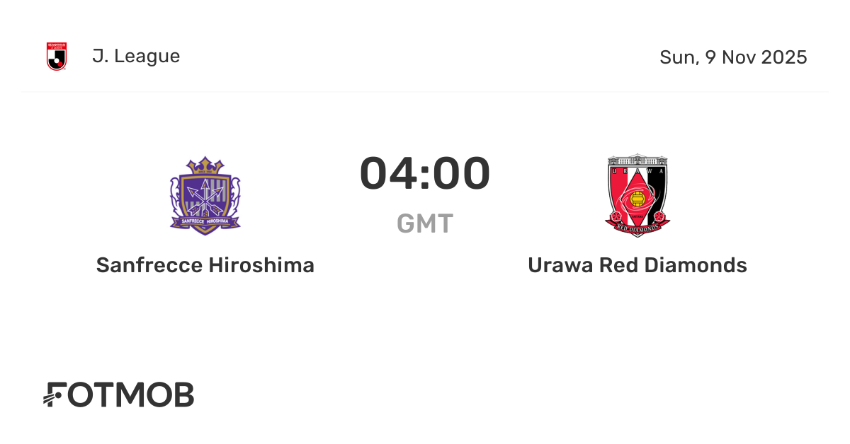 Sanfrecce vs Urawa Red Diamonds - live score, predicted lineups and H2H ...