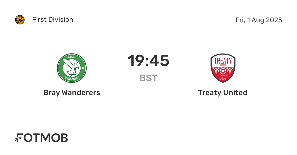 Bray Wanderers vs Treaty United - live score, predicted lineups and H2H ...