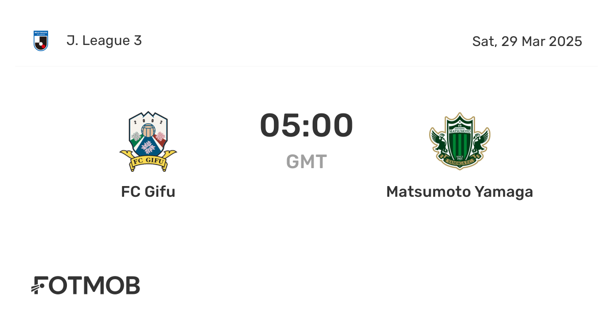 FC Gifu vs Matsumoto Yamaga - live score, predicted lineups and H2H stats