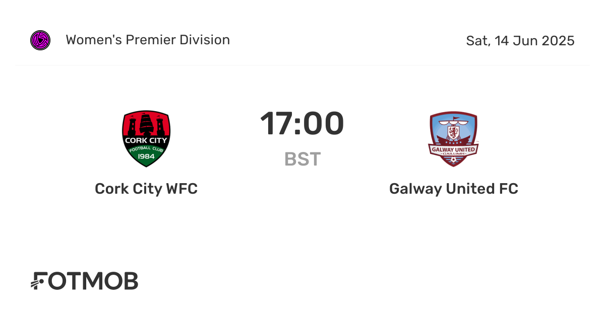 Cork City WFC vs Galway United FC - live score, predicted lineups and H2H stats