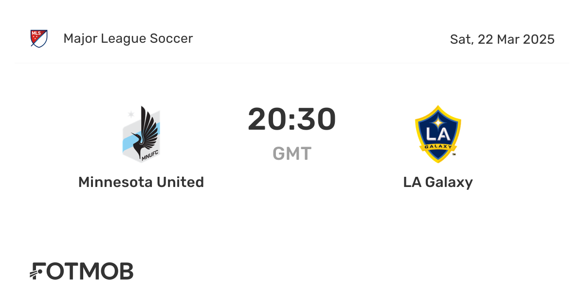 Minnesota United vs LA Galaxy - live score, predicted lineups and H2H stats