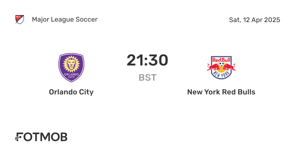 Orlando City vs New York Red Bulls - live score, predicted lineups and ...