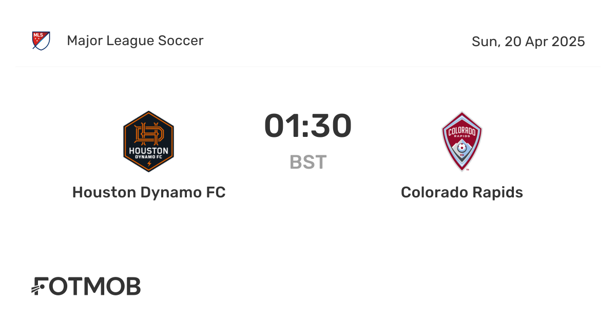 Houston Dynamo FC vs Colorado Rapids - live score, predicted lineups ...