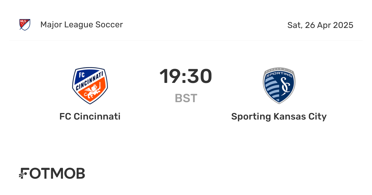 FC Cincinnati vs Sporting Kansas City - live score, predicted lineups ...