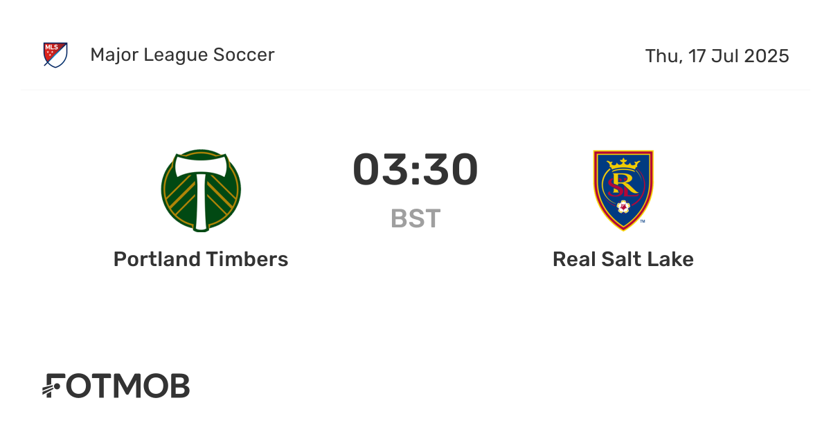 Portland Timbers vs Real Salt Lake - marcador en vivo, alineaciones previstas y estadísticas H2H