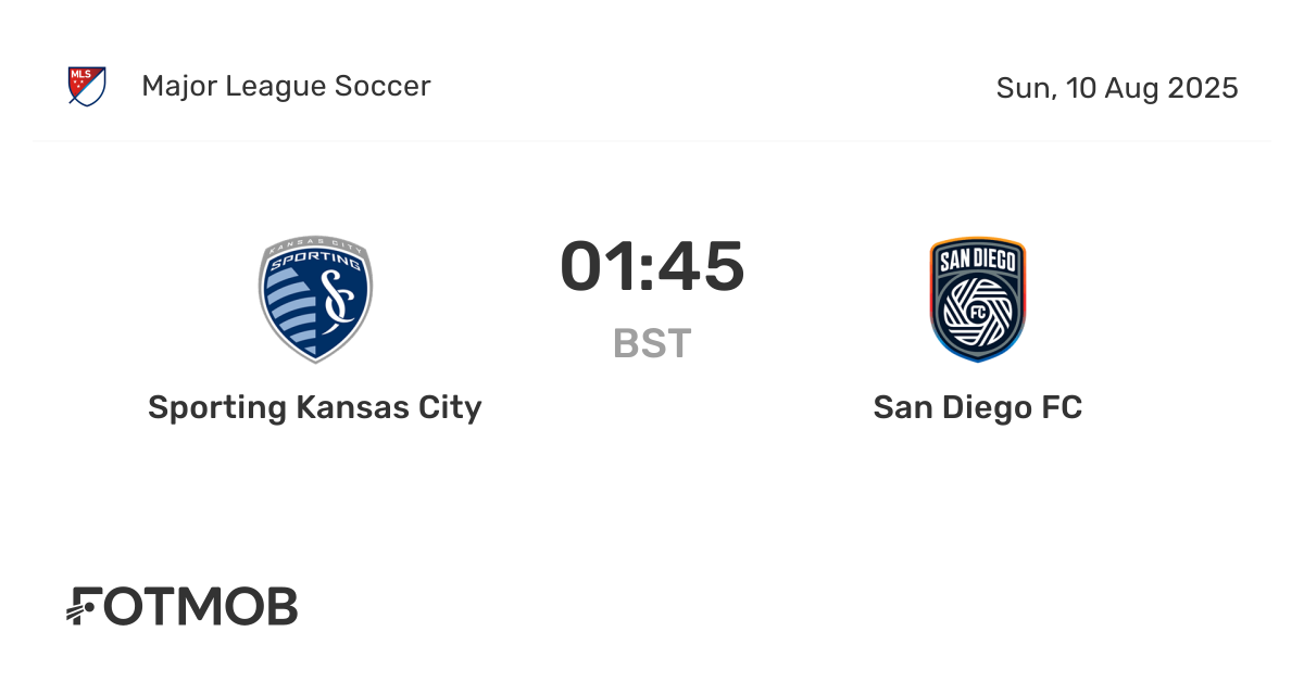 Sporting Kansas City vs San Diego FC - live score, predicted lineups ...