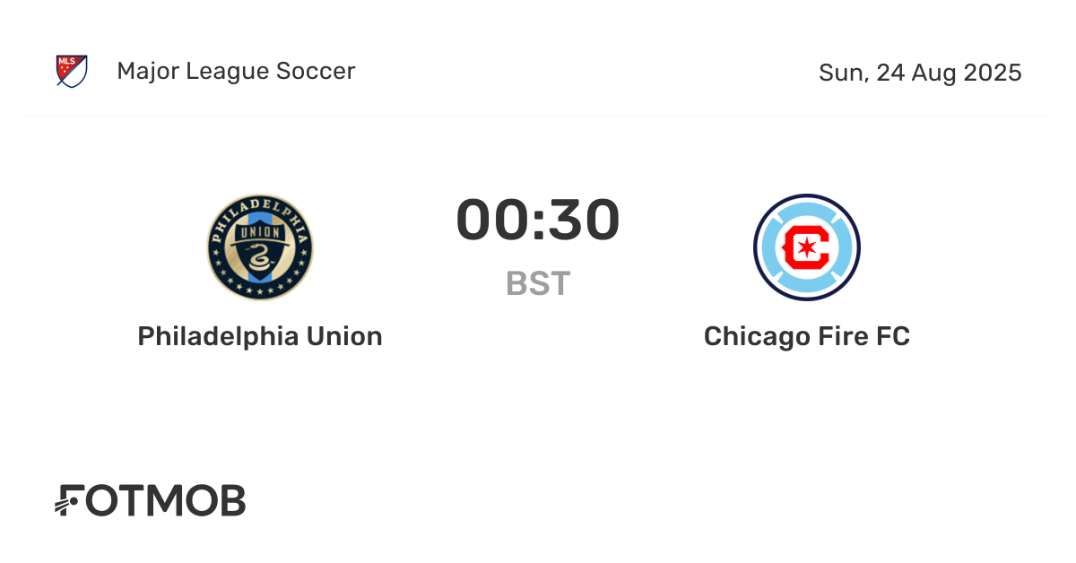 Philadelphia Union vs Chicago Fire FC - live score, predicted lineups ...
