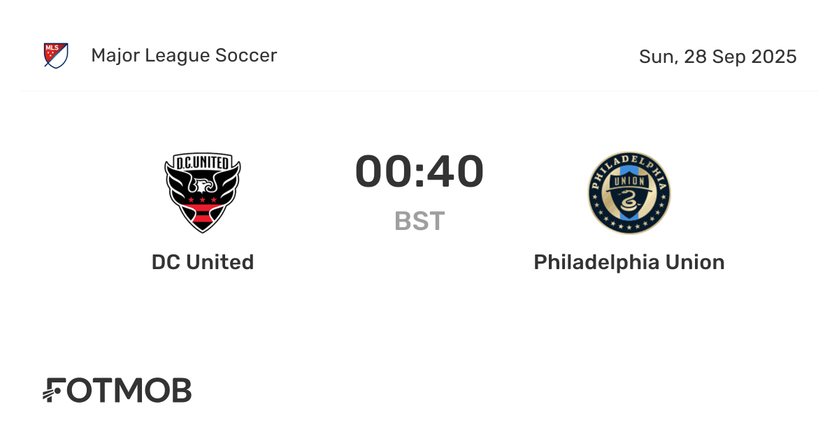 DC United vs Philadelphia Union - marcador en vivo, alineaciones ...