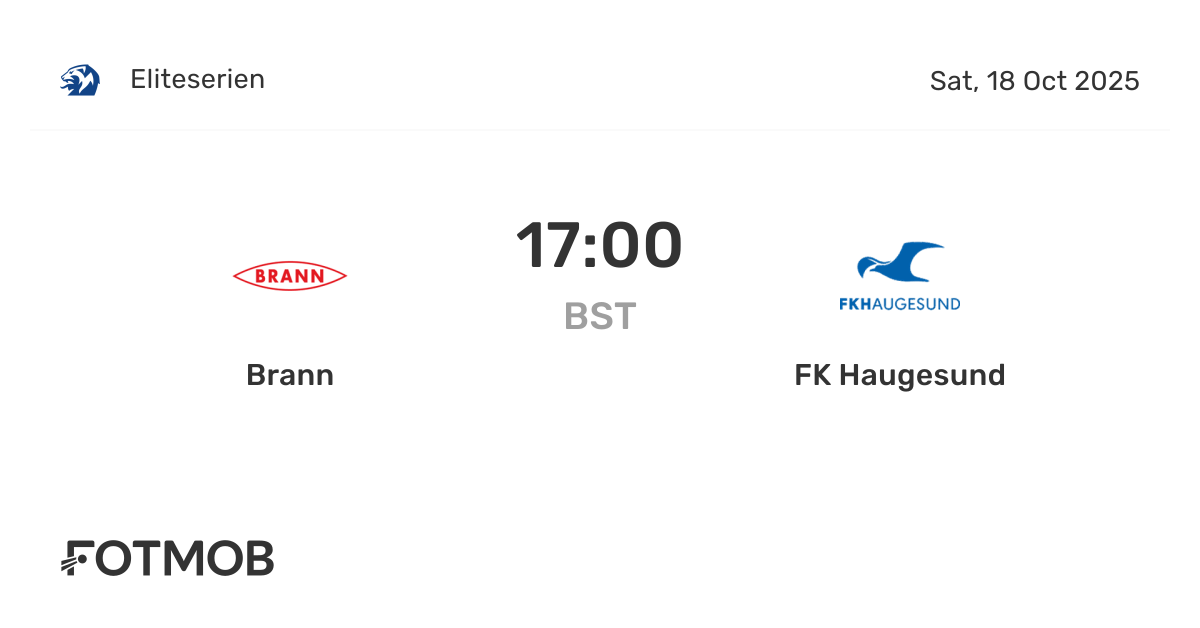 Brann vs FK Haugesund - live score, predicted lineups and H2H stats