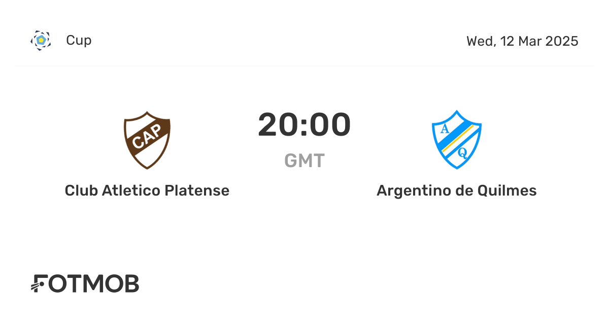 Club Atletico Platense vs Argentino de Quilmes - marcador en vivo ...