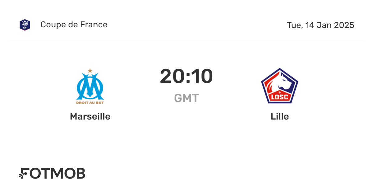 Marseille contre Lille - score en direct, compositions probables et ...