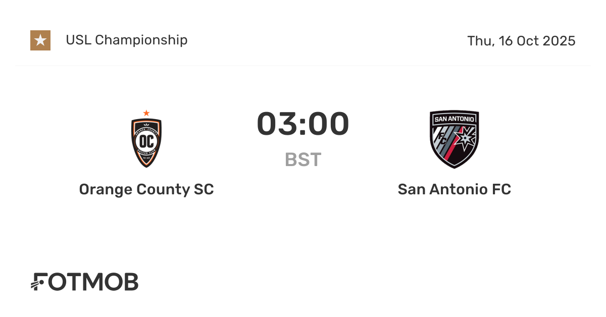 Orange County SC vs San Antonio FC - marcador en vivo, alineaciones ...