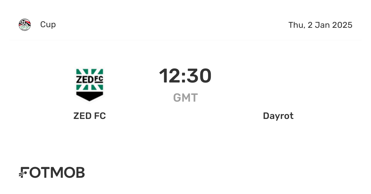 ZED FC vs Dayrot - live score, predicted lineups and H2H stats