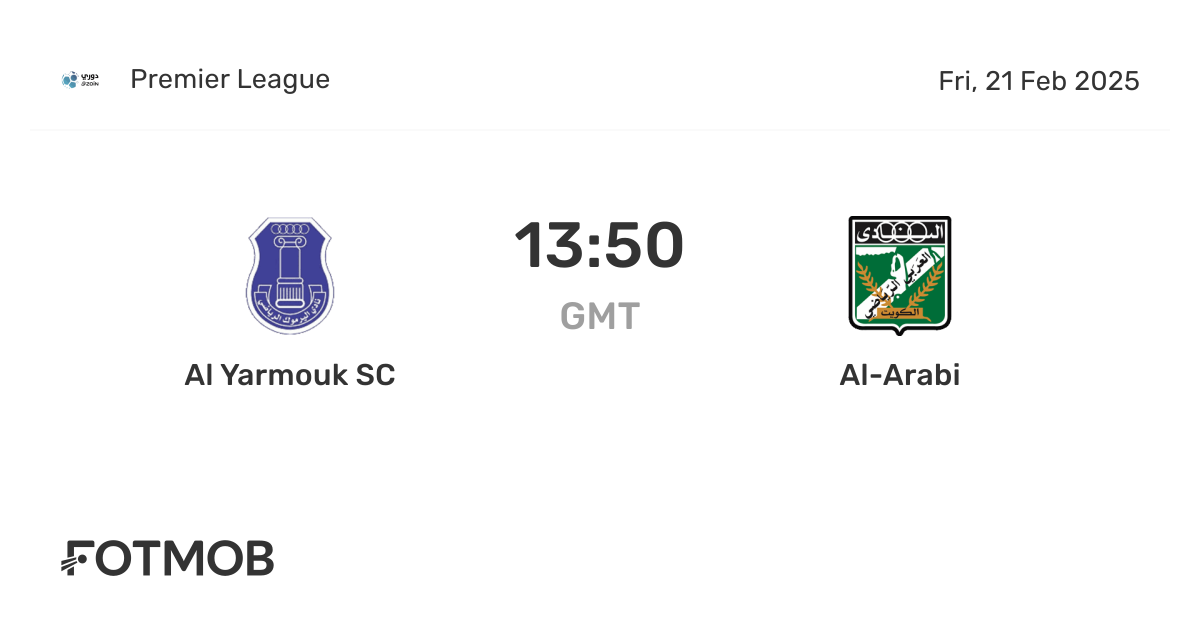 Al Yarmouk SC vs Al-Arabi - live score, predicted lineups and H2H stats