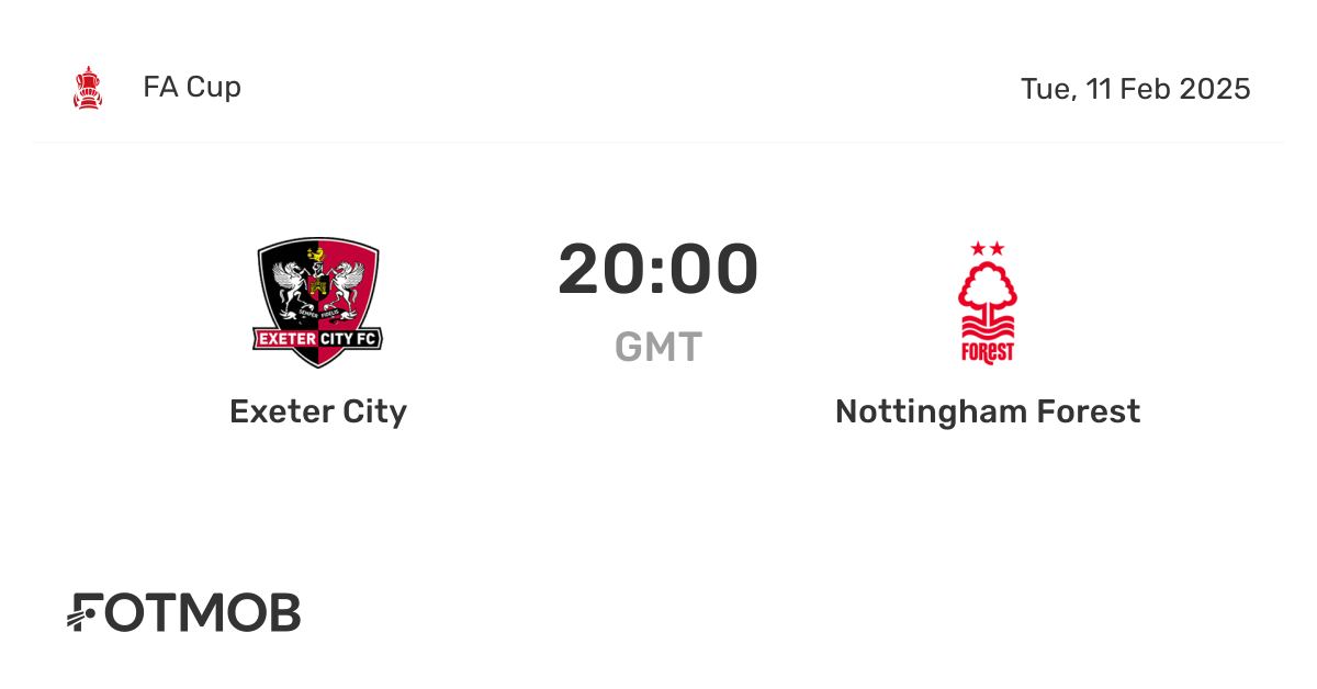 Exeter City vs Nottingham Forest - live score, predicted lineups and ...