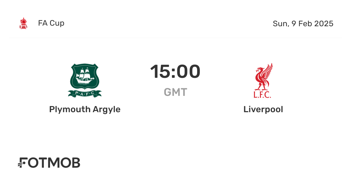 Plymouth Argyle vs Liverpool - live score, predicted lineups and H2H stats