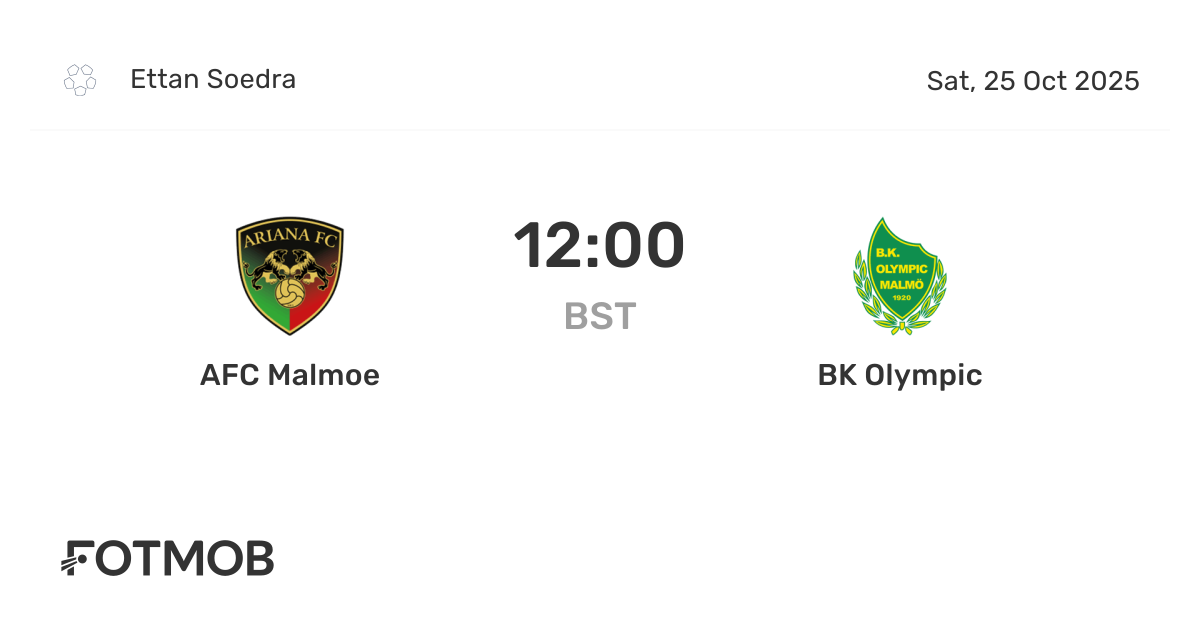 Ariana FC vs BK Olympic - live score, predicted lineups and H2H stats