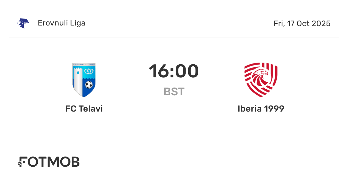FC Telavi vs Iberia 1999 - marcador en vivo, alineaciones previstas y ...