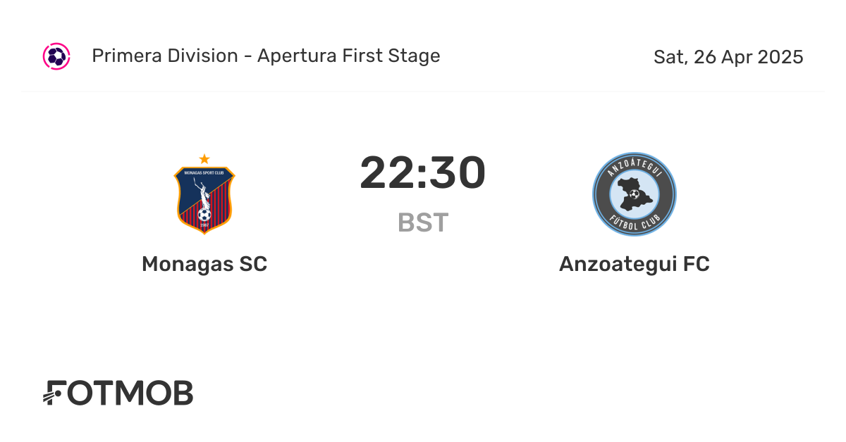 Monagas SC vs Anzoategui FC - live score, predicted lineups and H2H stats