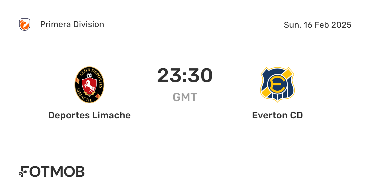Deportes Limache vs Everton CD - live score, predicted lineups and H2H ...