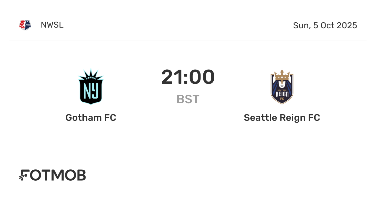 NJ/NY Gotham FC vs Seattle Reign FC - live score, predicted lineups and ...