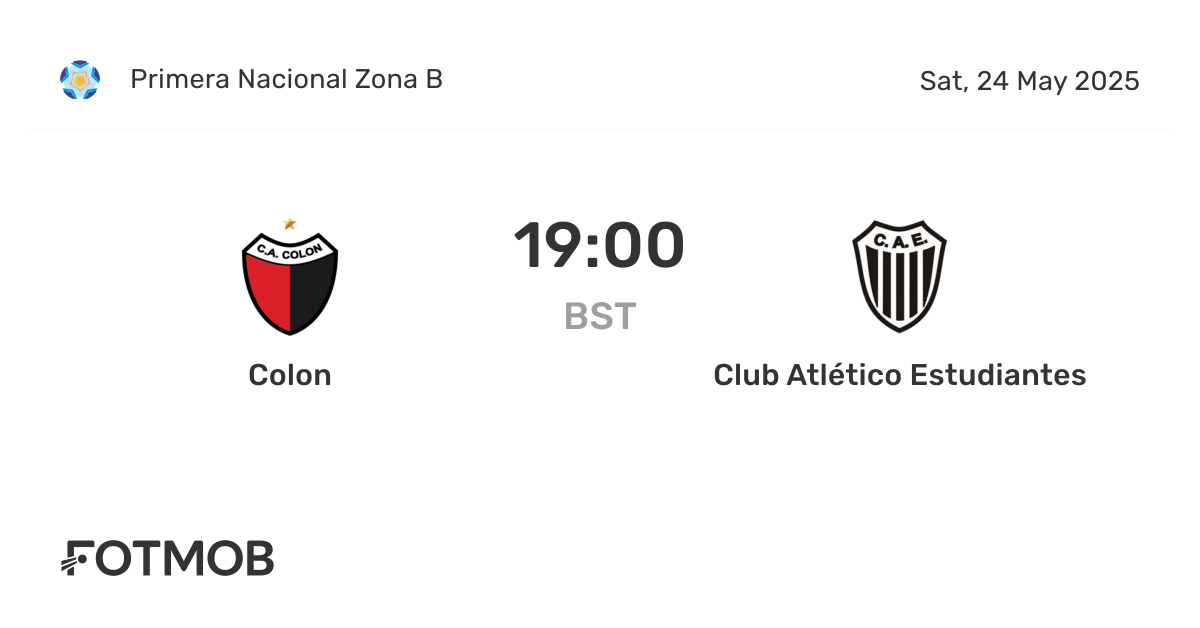 Colon vs Club Atlético Estudiantes - live score, predicted lineups and ...