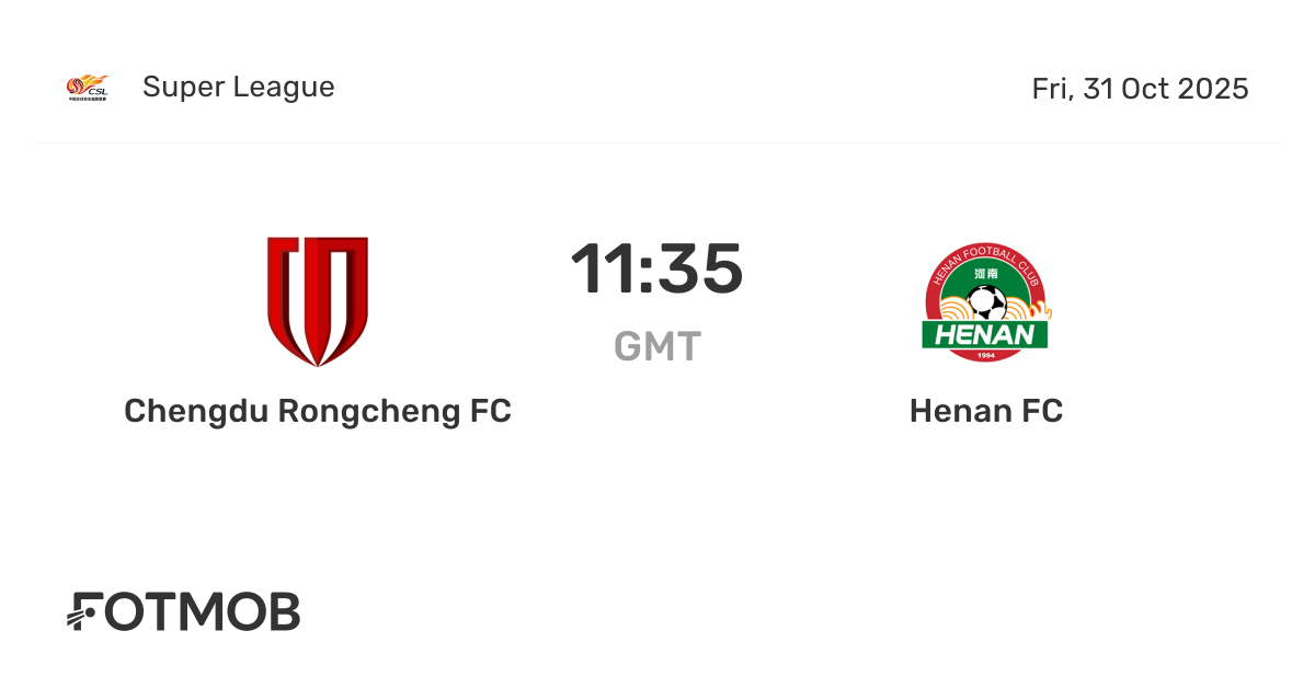 Chengdu Rongcheng FC vs Henan FC - marcador en vivo, alineaciones ...