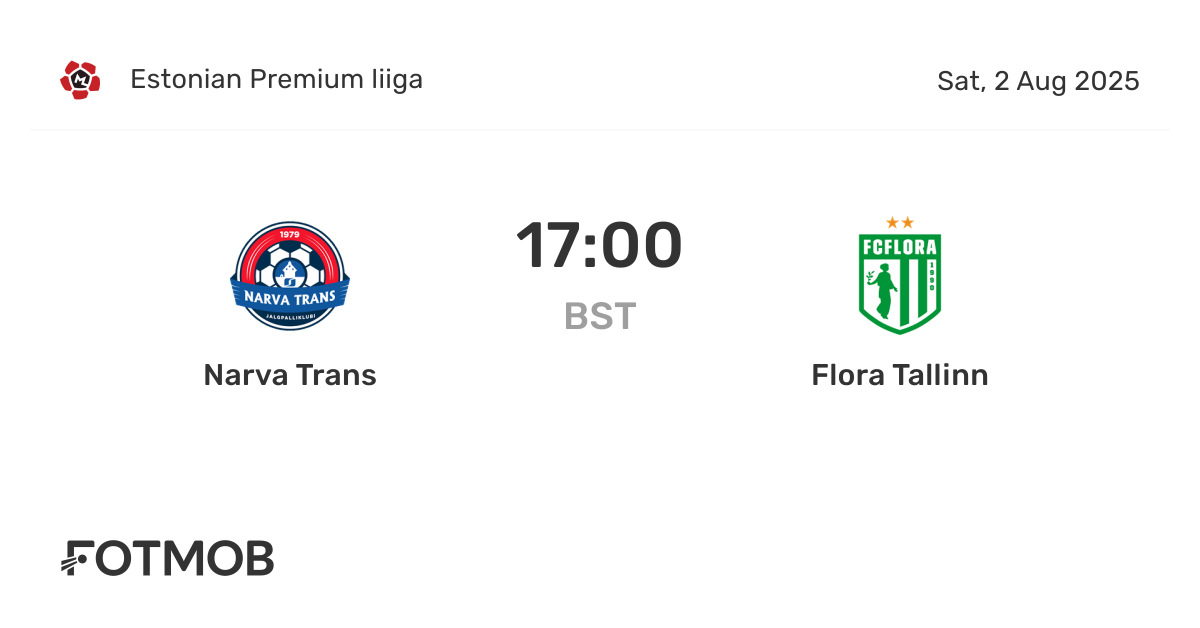 Trans vs Flora - live score, predicted lineups and H2H stats