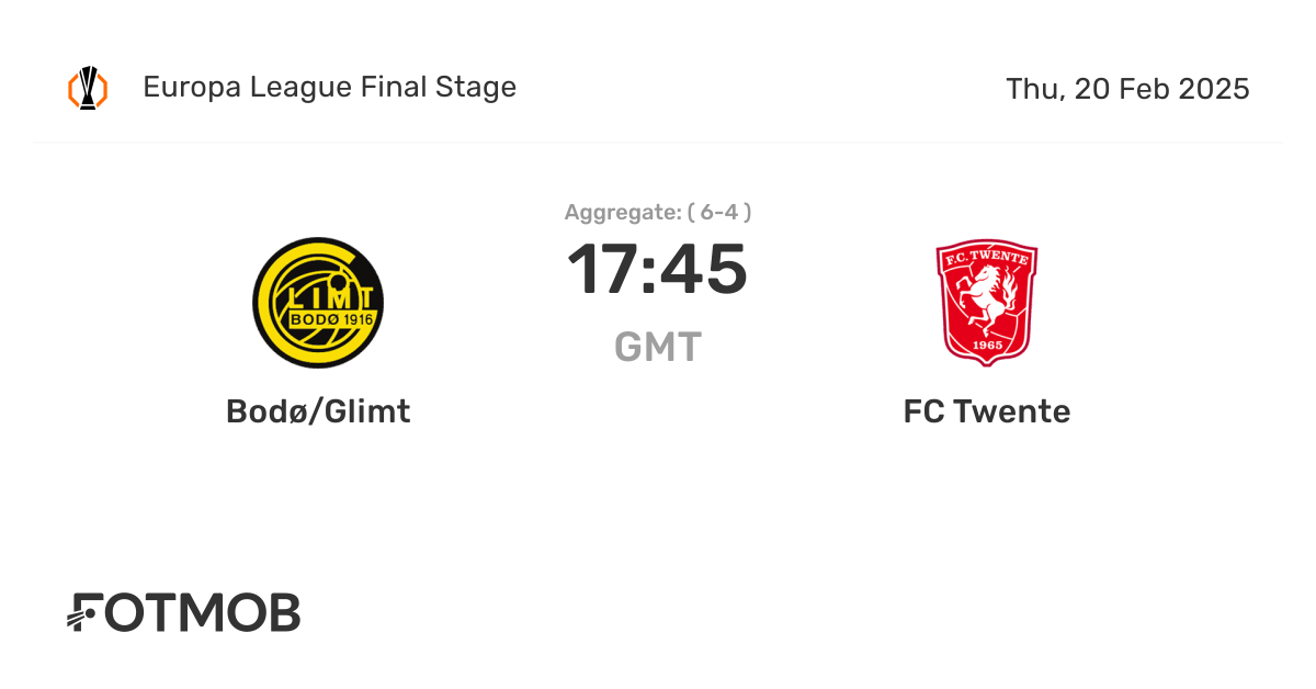 Bodø/Glimt vs FC Twente - live score, predicted lineups and H2H stats