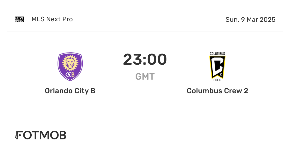 Orlando City B vs Columbus Crew 2 - live score, predicted lineups and ...