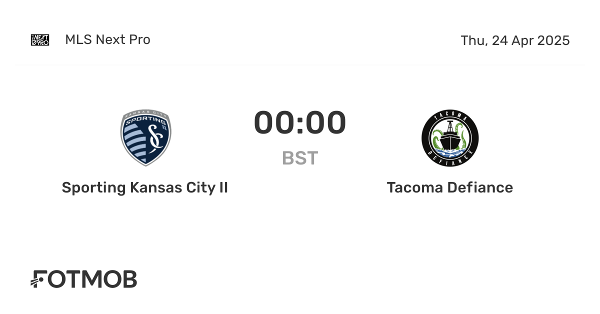 Sporting Kansas City II vs Tacoma Defiance - live score, predicted ...