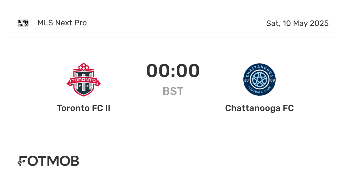 Toronto FC II contre Chattanooga FC - score en direct, compositions ...