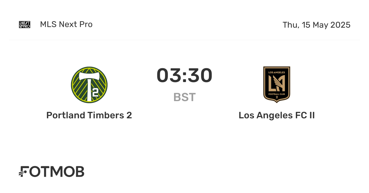 Portland Timbers II vs Los Angeles II - live score, predicted lineups ...