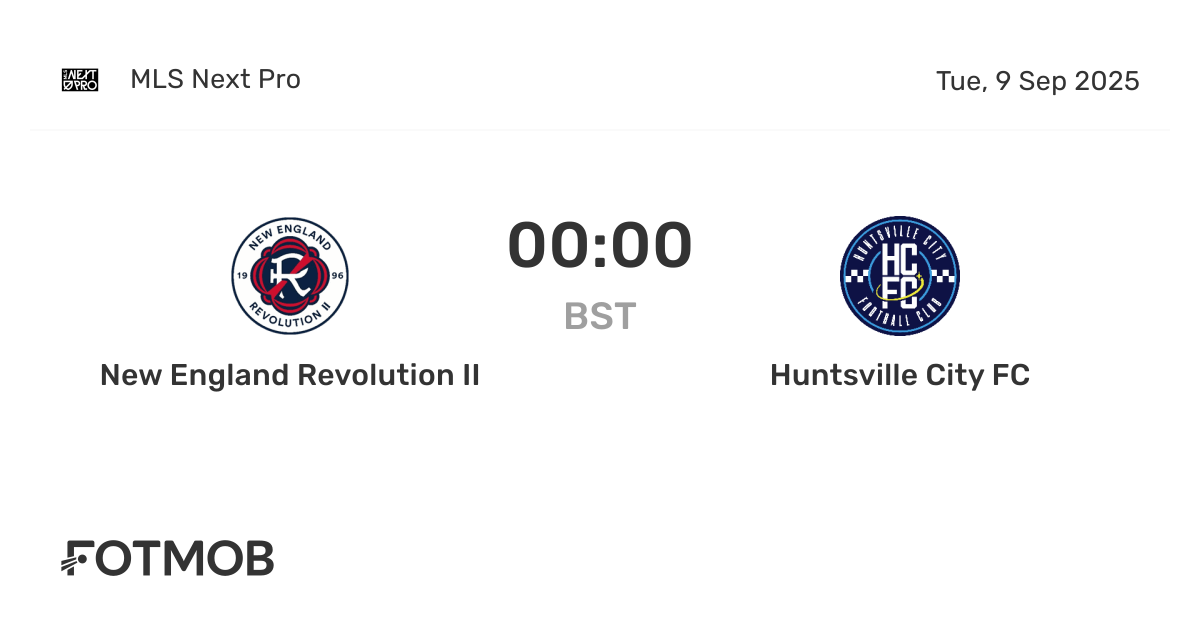 New England Revolution II vs Huntsville City FC - marcador en vivo ...